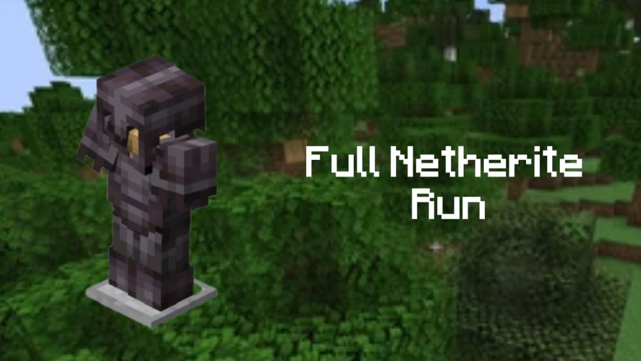 full netherite tutorial run - YouTube