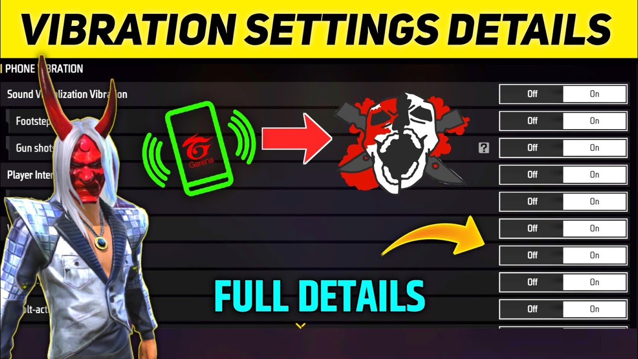 Vibration Setting Full Details | Free Fire Setting | Vibration setting ...