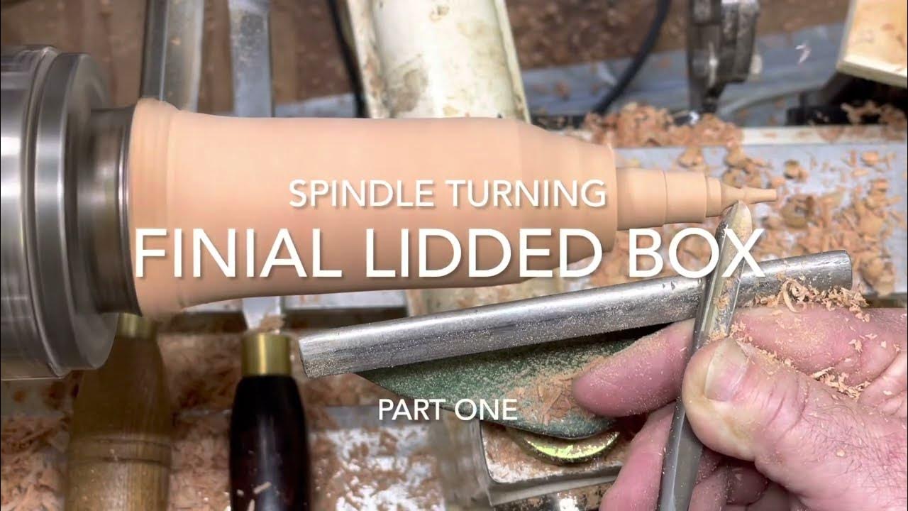 Turn a finial lidded box. Part 1 - YouTube