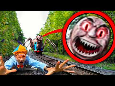 BLIPPI DISCOVER THE TERRIFYING THOMAS.EXE THE TRAIN - MONSTER IN REAL LIFE