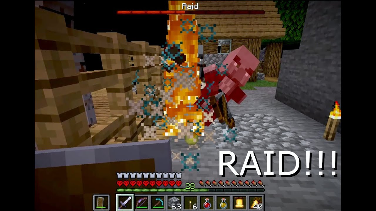 Hardcore Minecraft Episode 6 | The Raid! - YouTube