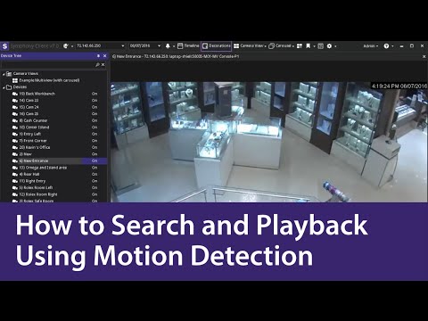 How to Search and Playback Video with Motion Detection - YouTube