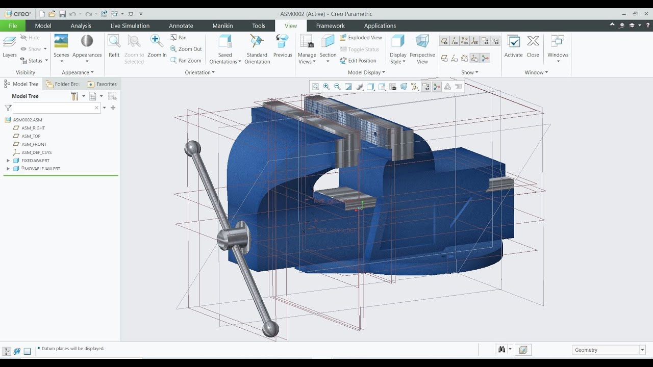 Bench vice in 3D | Bench vice in creo | Bench vice Drawing | 3D Designs ...