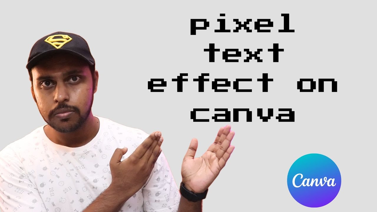 How to pixel text effect on canva | canva text effects | canva pixel ...