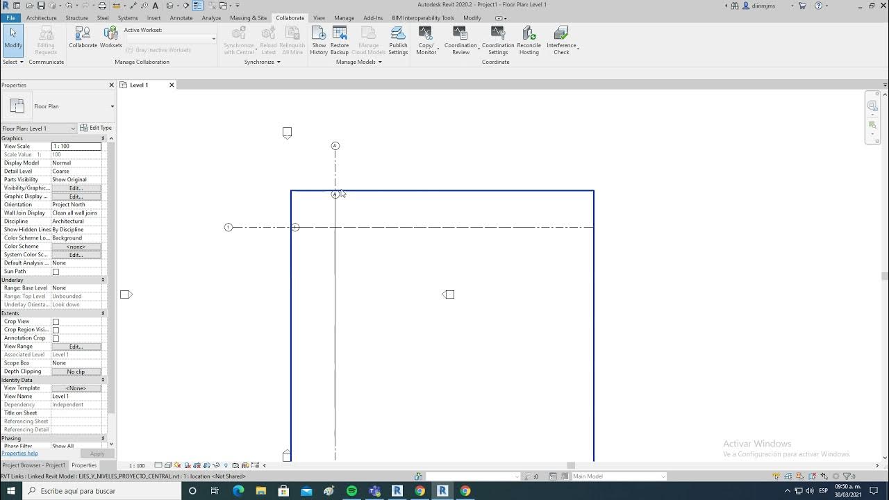 Copy Monitor Revit 2020 Ejes 2 - YouTube