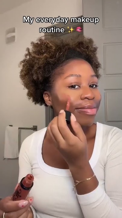 Simple & minimal everyday makeup routine 💄#makeup #blackgirlmakeupvideos #makeuptutorial - YouTube