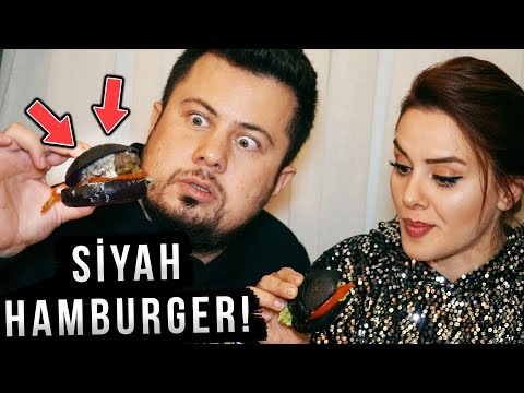 SİYAH HAMBURGER DENEDİK!