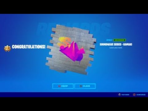Fortnite Spray: SOUNDWAVE SERIES - HAMAKI - YouTube