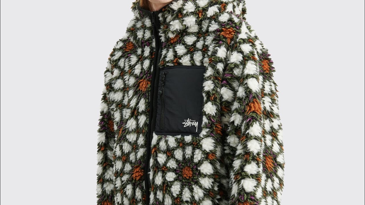 Stussy Pattern Sherpa Jacket (AliExpress) - YouTube