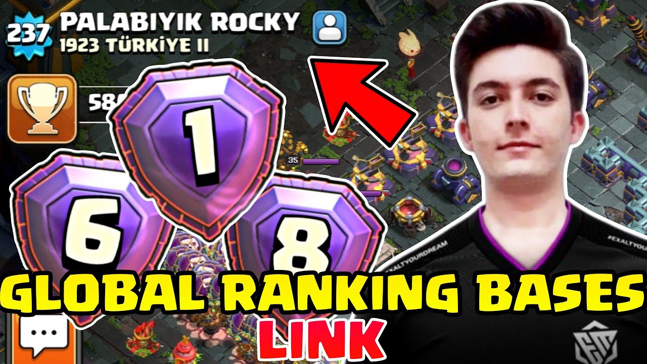 Global Top 1 Player Base With Link | New Top 5 Th15 Trophy Pushing Base ...