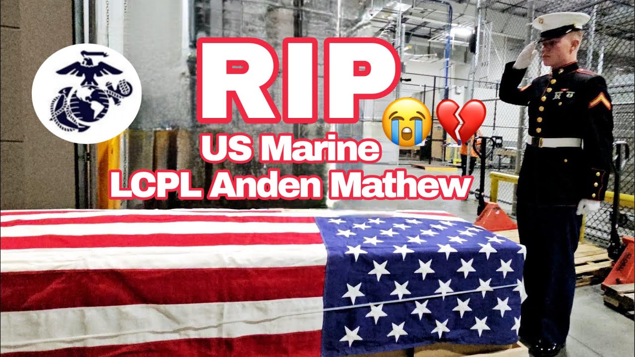 Final Salute 🫡 US Marine LCPL Anden Mathew Pedro In Heaven #tribute # ...