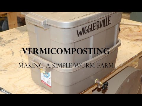 VERMICOMPOSTING - Building a Simple Worm Farm - YouTube