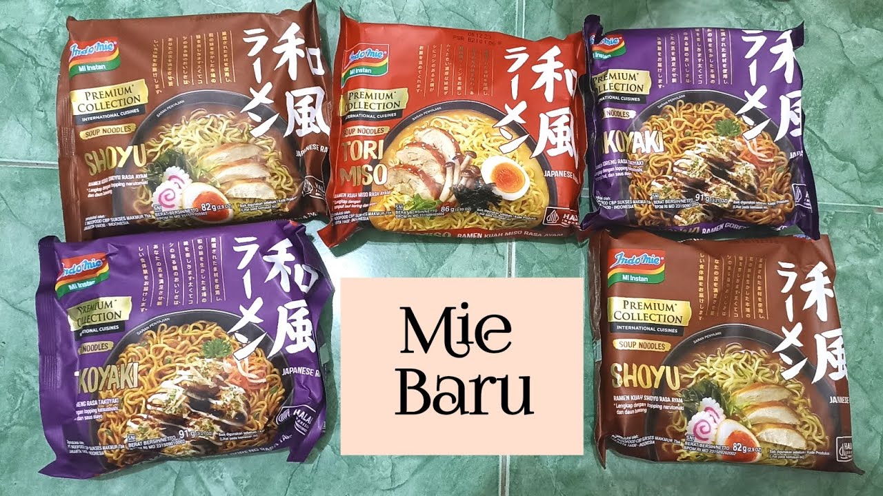 Indomie Rasa Baru Takoyaki, Tori Miso, Shoyu - YouTube