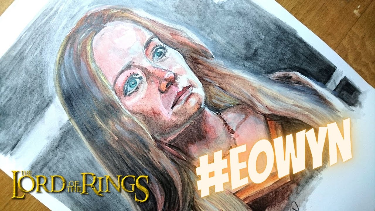 Lord of the Rings is #Eowyn in Portrait Watercolor Brush! - YouTube
