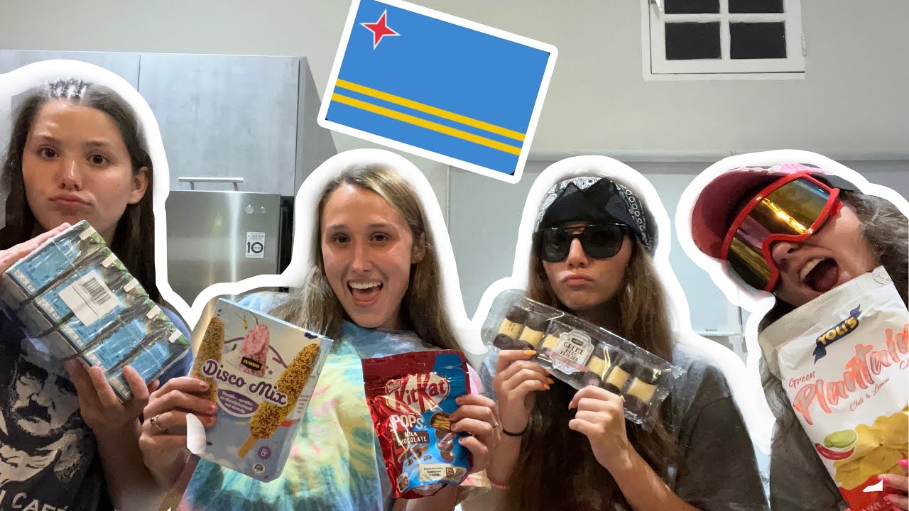 Americans try Aruba snacks!*she threw up* - YouTube