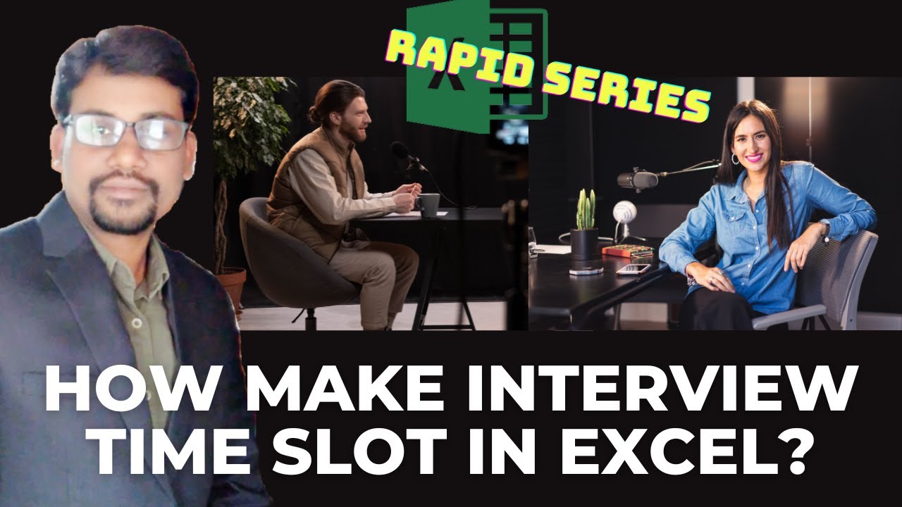 Interview Time Slot In Excel Easy Method exceltips newvideo2023 Interview Time Slot In Excel Easy Method exceltips newvideo2023
