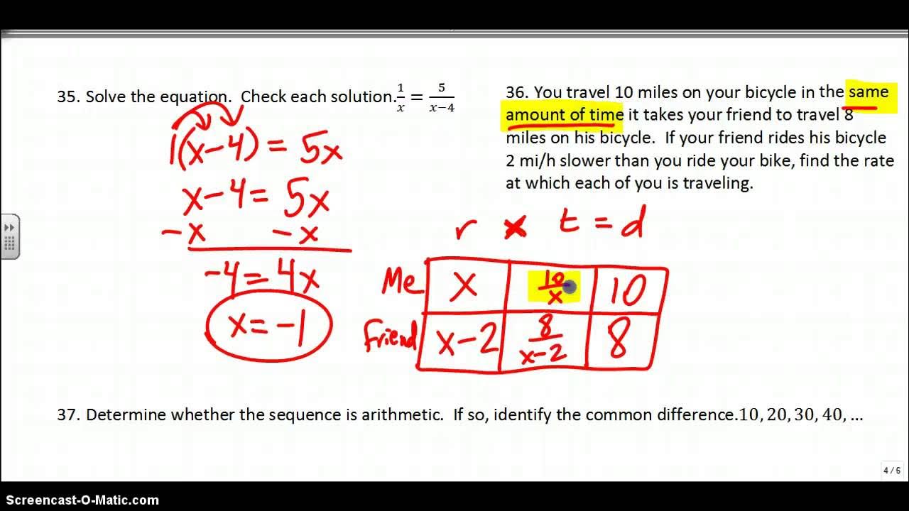 Algebra 2 Final Exam Review Part 4 - YouTube