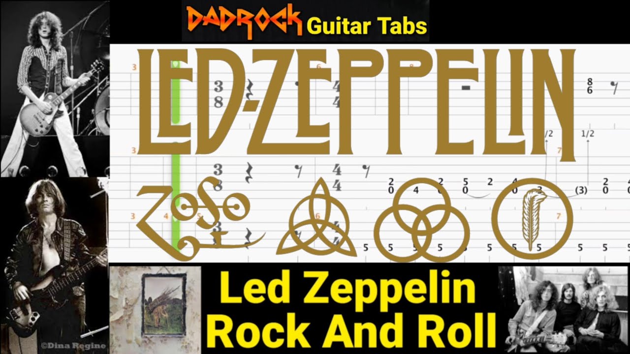 Rock And Roll - Led Zeppelin - Guitar Backing Track (w/Tabs) (Request ...