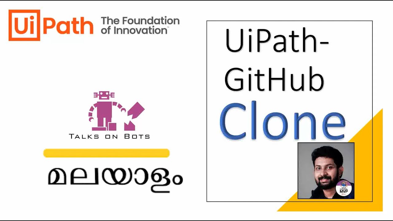 GitHub-UiPath integration | Git Clone | UiPath | മലയാളം | RPA - YouTube
