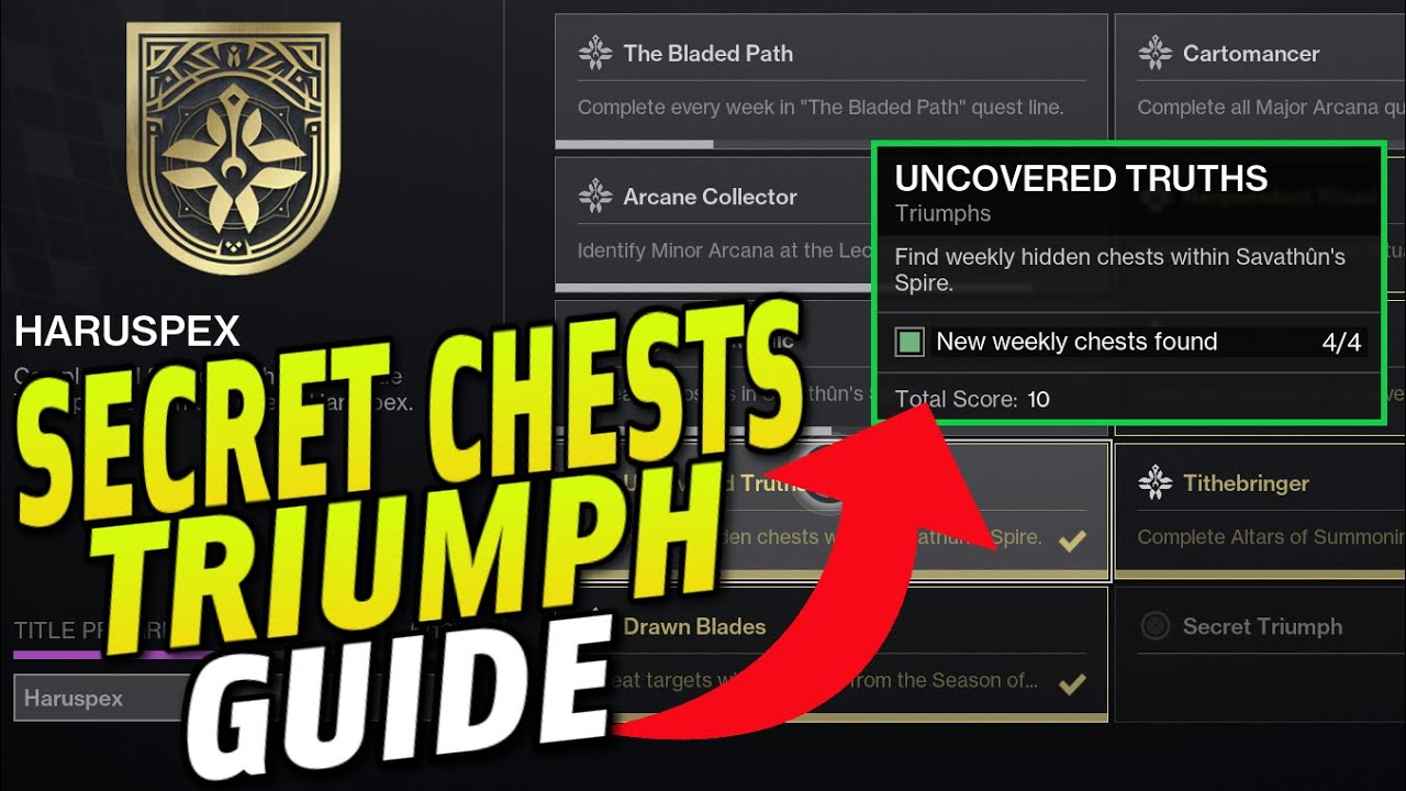 ALL SECRET CHEST LOCATIONS - "UNCOVERED TRUTHS" TRIUMPH GUIDE - SEASON ...