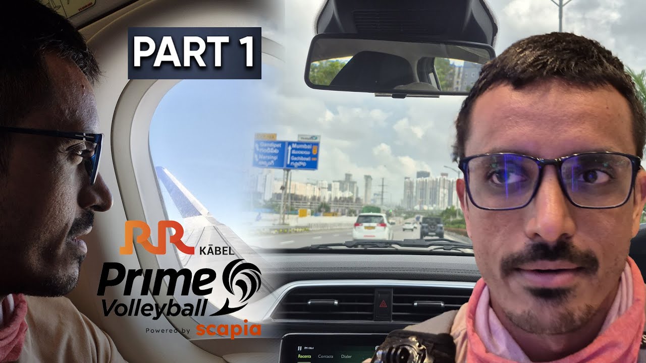 P1 - Vlog Ahmedabad to Hyderabad for RR Kabel Prime Volleyball League ...