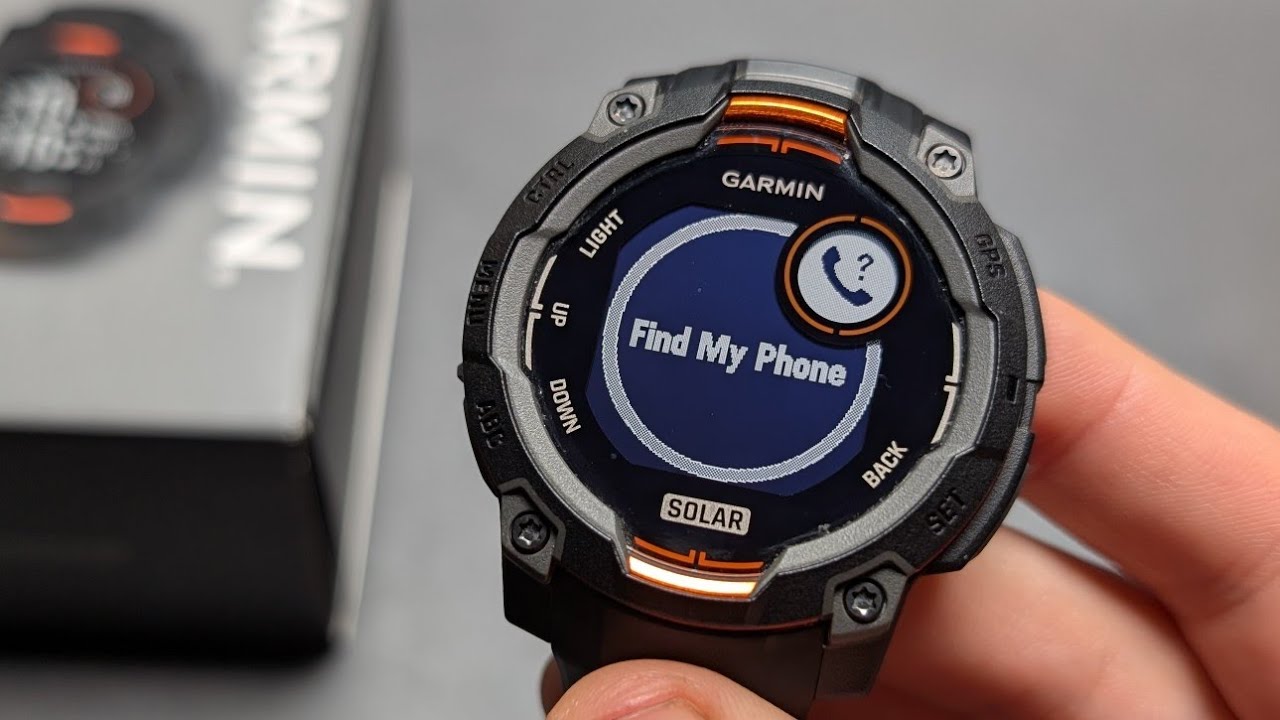 Find my Phone on Garmin Instinct 3 - How to Find your Lost Phone with ...