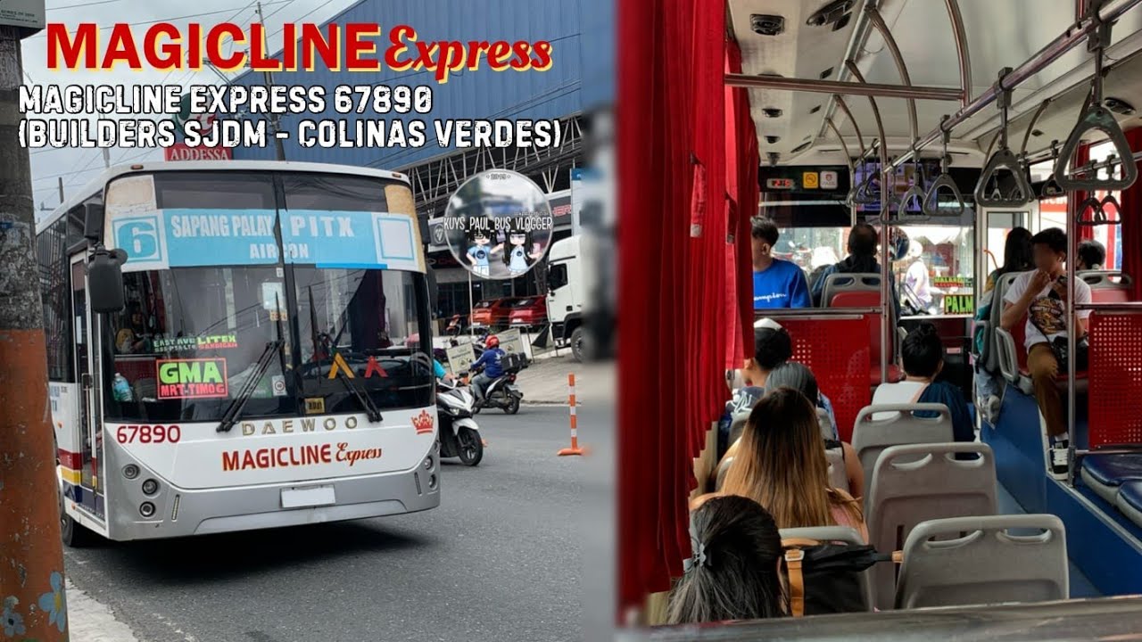 ONBOARD!! Bus Ride Magicline Express 67890 (Daewoo BS120S SR ...