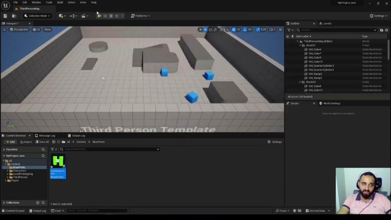 مقدمة عن البلوبرينت في أنريل إنجين - الدرس الثاني | Intro to Blueprint unreal engine 5 Lesson 2 ...