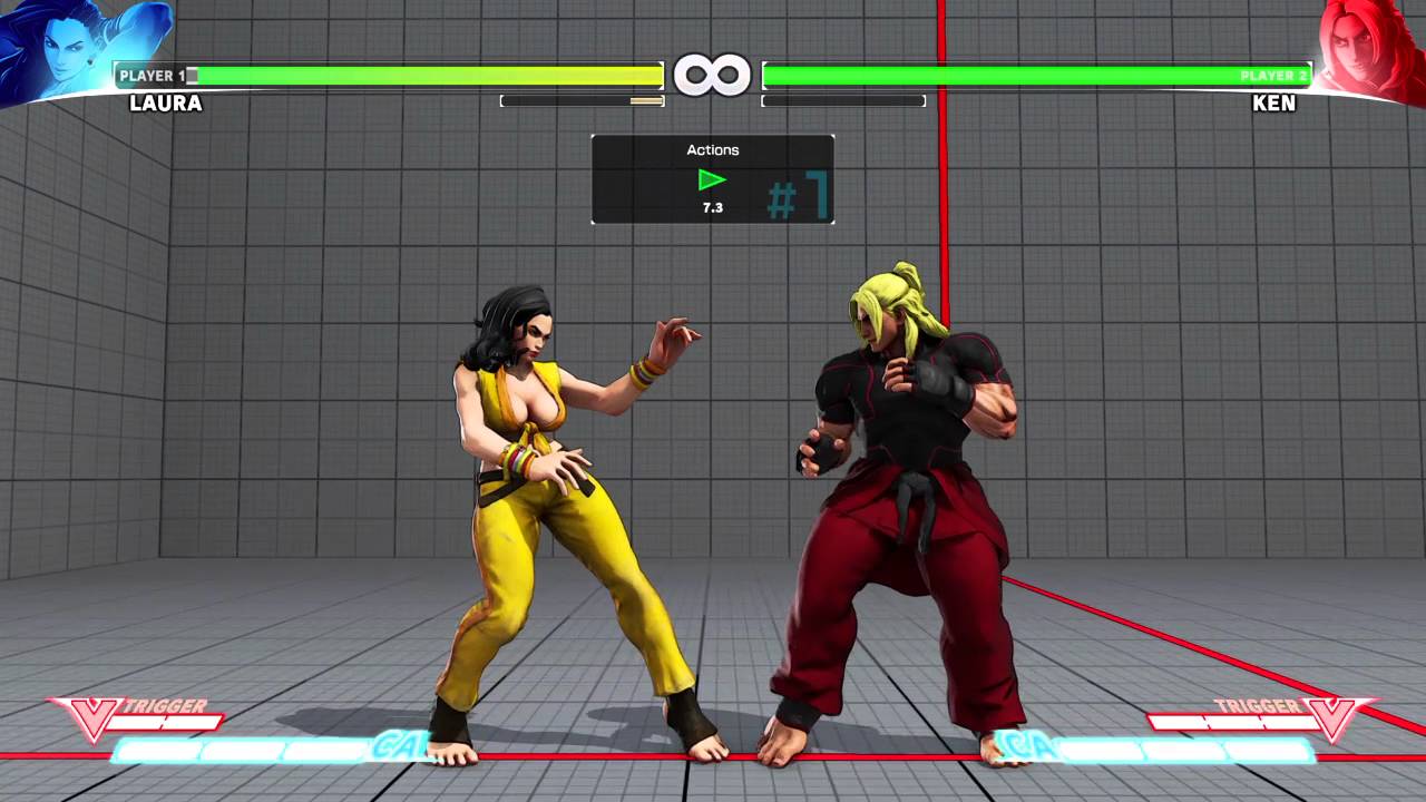 SFV Training Mode Cross Ups - YouTube
