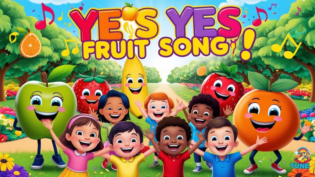 Yes Yes Fruit Song | Fun & Educational Kids Nursery Rhyme | Learn ...