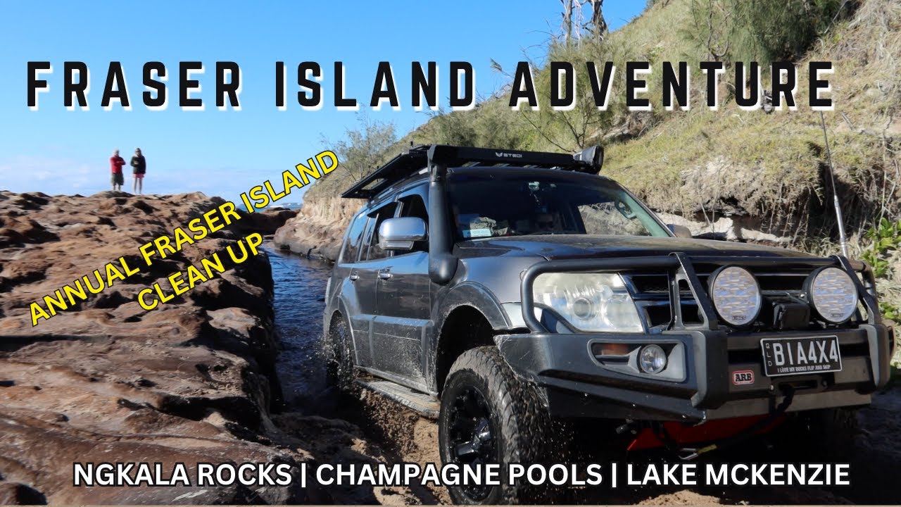 4WDING FRASER ISLAND | TAKING ON NGKALA ROCKS | Whales and Sharks ...