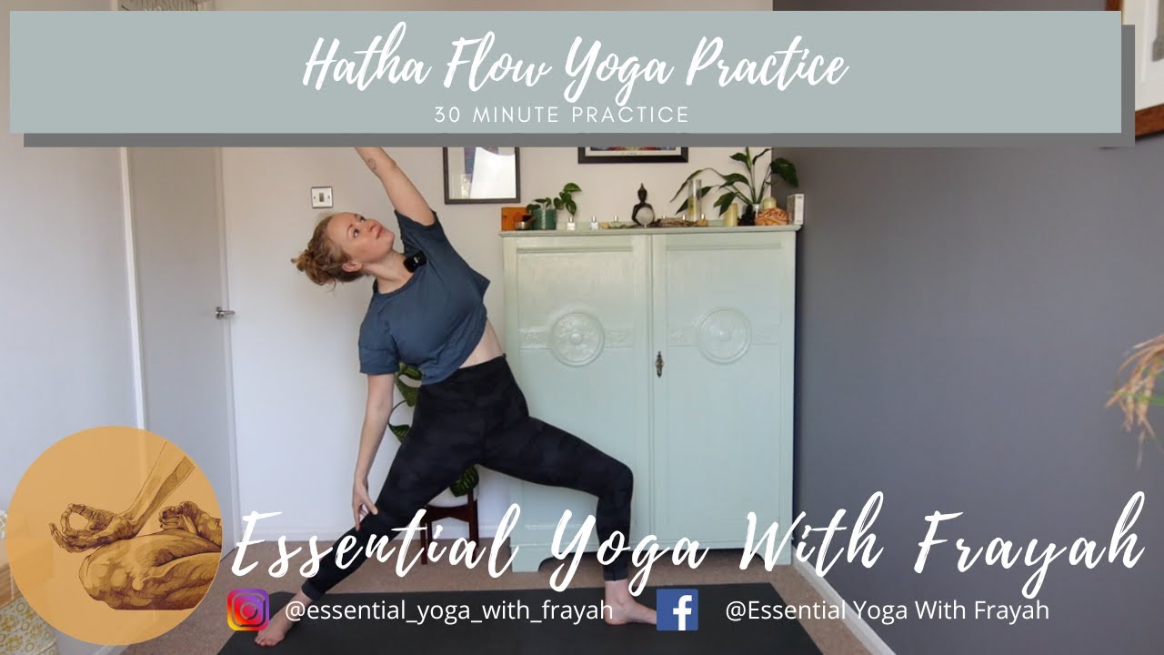 HATHA FLOW LEGS & HIPS// 30 minute all levels Hatha yoga flow with ...
