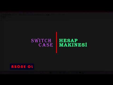 C PROGRAMLAMA Switch-Case yapısı ile hesap makinesi. - YouTube