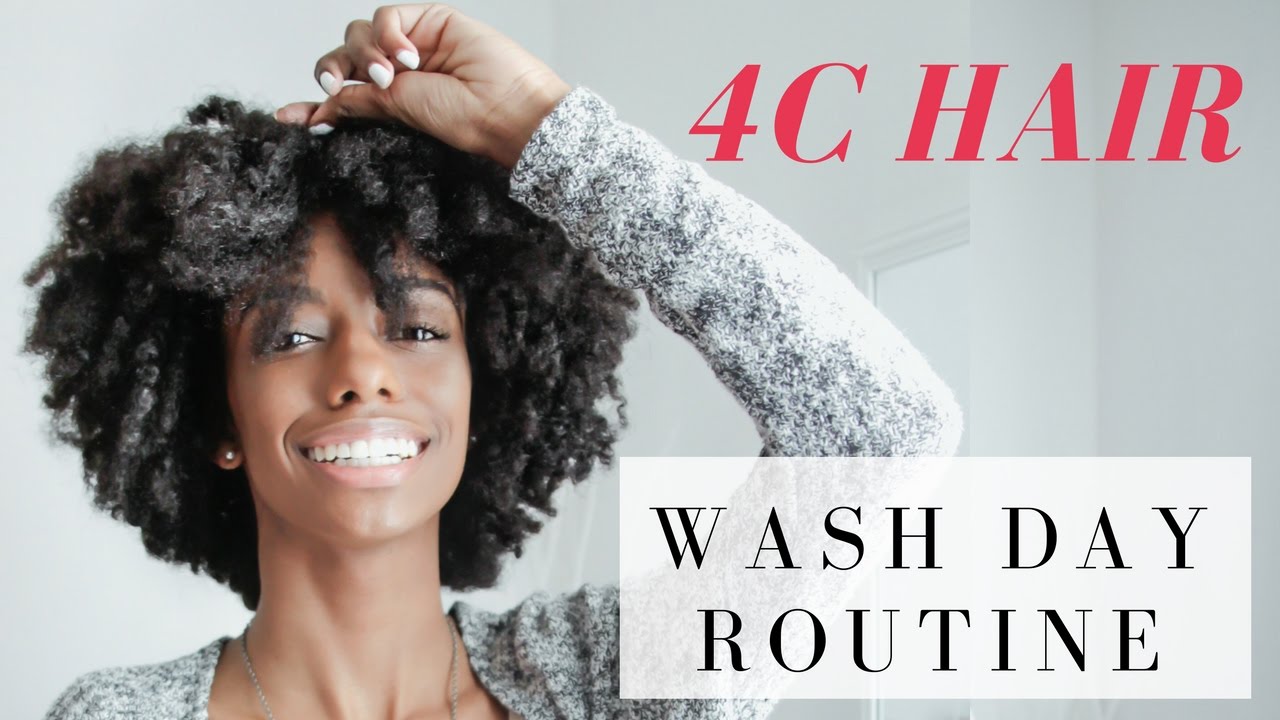Natural 4c Hair Wash Day Routine & Fluffy Twist Out Tutorial: Drug ...