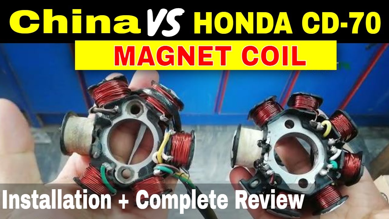 how to change magnet coil ring of honda cd 70 | #autopointpk - YouTube