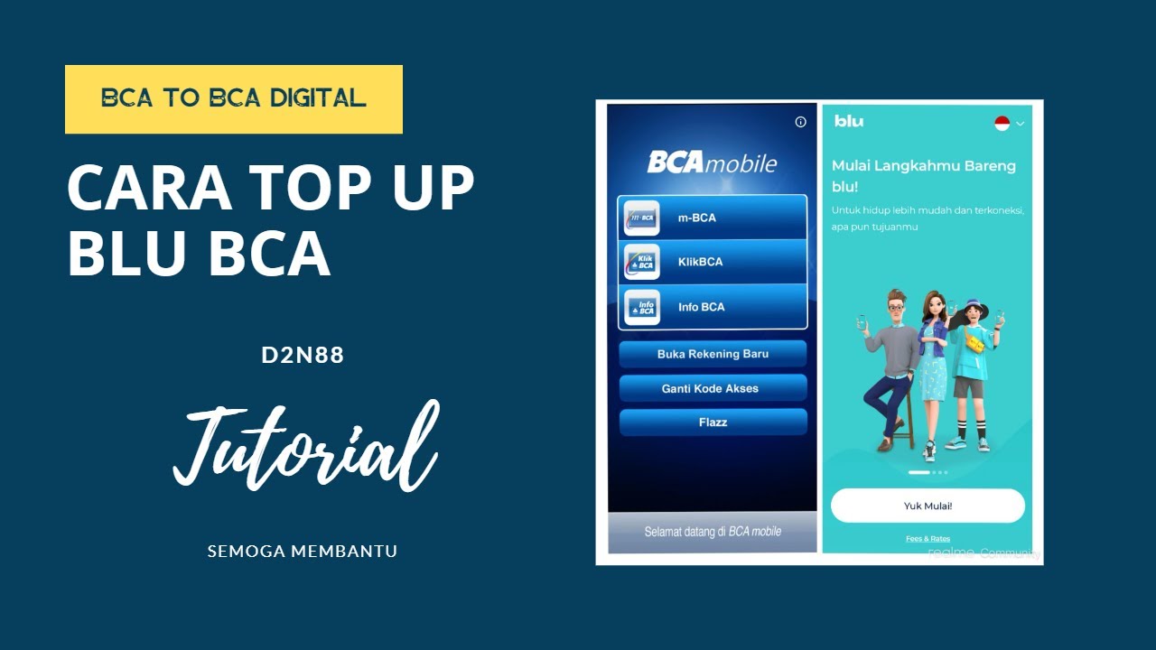 Cara top up Blu BCA dari BCA Mobile - YouTube