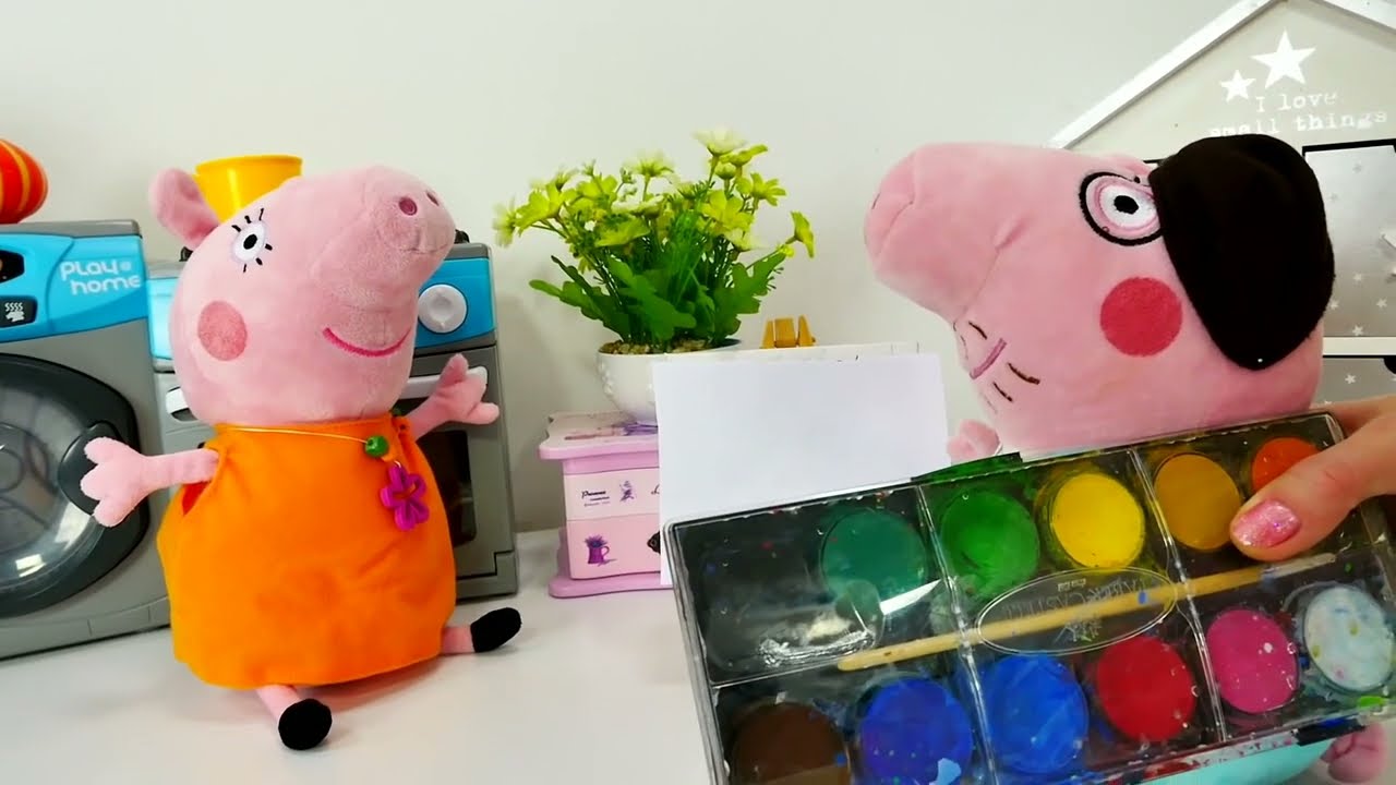 Papá Pig se convirtió en artista. Explora y juega con Peppa Pig ...