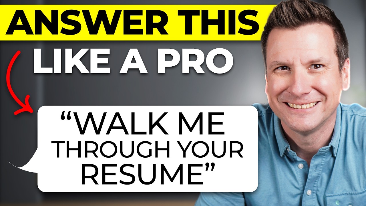 Recruiter Explains the PERFECT Answer to “Walk Me Through Your Resume ...