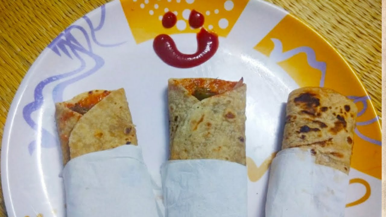 Mixed Veg Roll | Chapathi Roll | Kathi Roll Recipe - YouTube