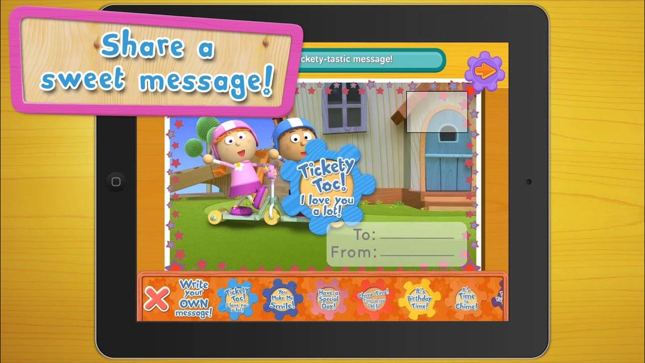 Tickety Toc: Postcard Maker Time! App for Kids - YouTube