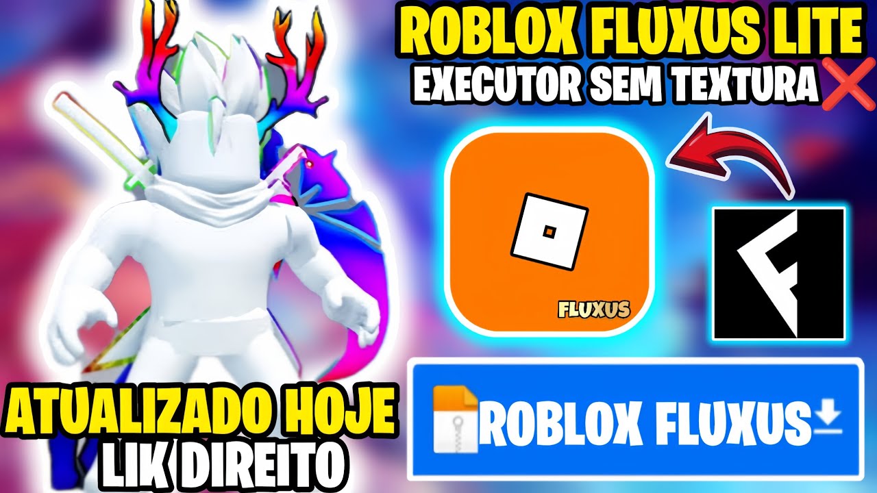 😱SAIU AGORA!! ROBLOX FLUXUS LITE EXECUTOR ATUALIZADO SEM SKIN COM OS ...