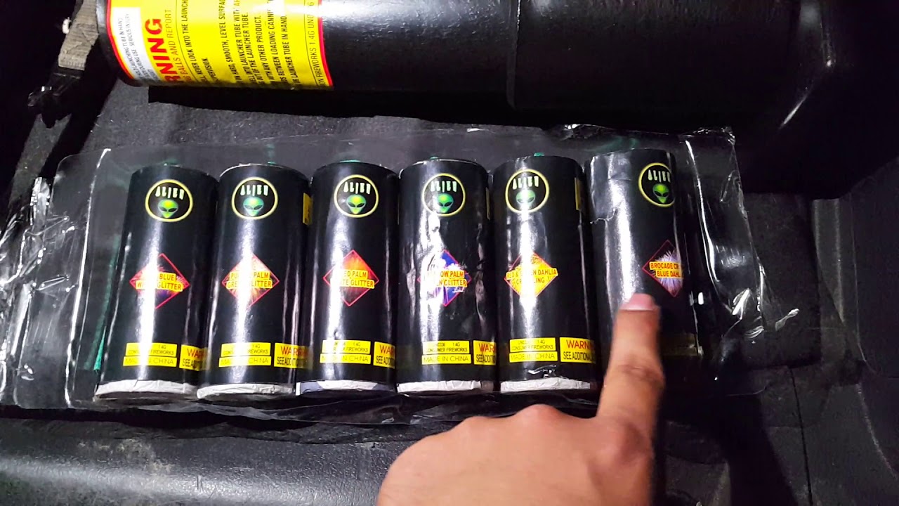 2019 Six shells of vengeance 60g canister shells alien fireworks demo ...