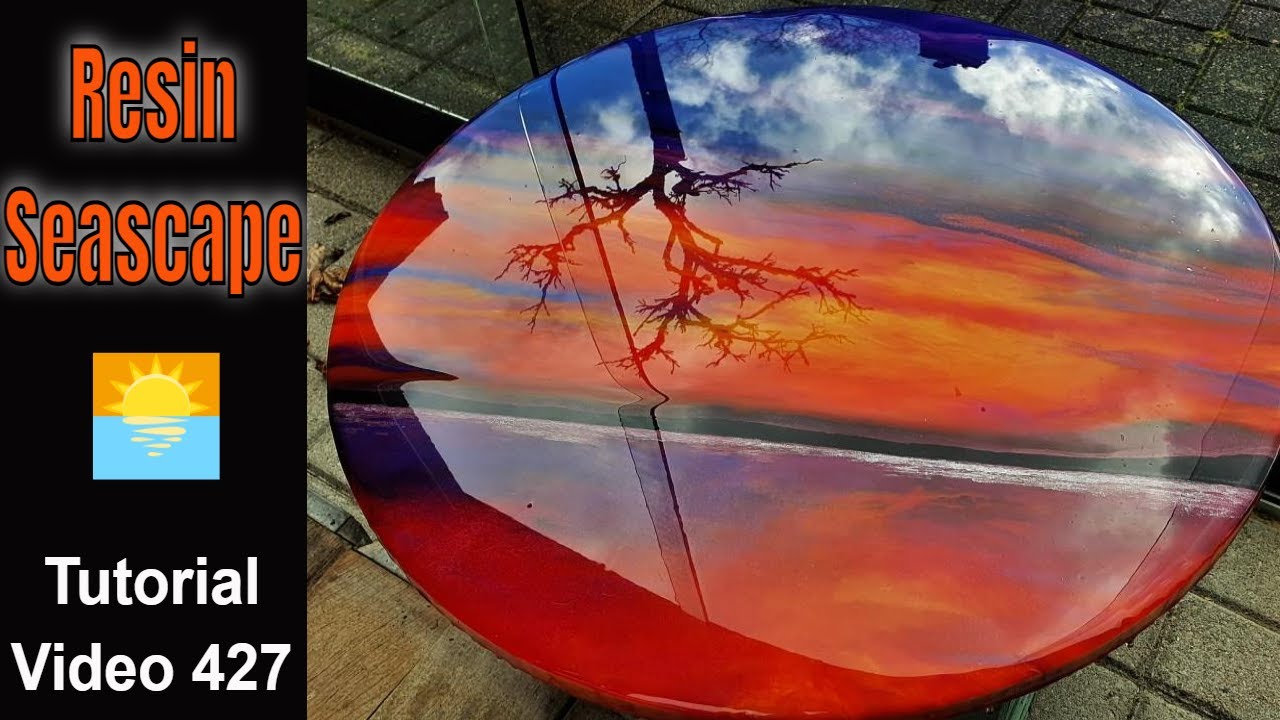 Resin Seascape Tutorial with Magical Sunset - YouTube