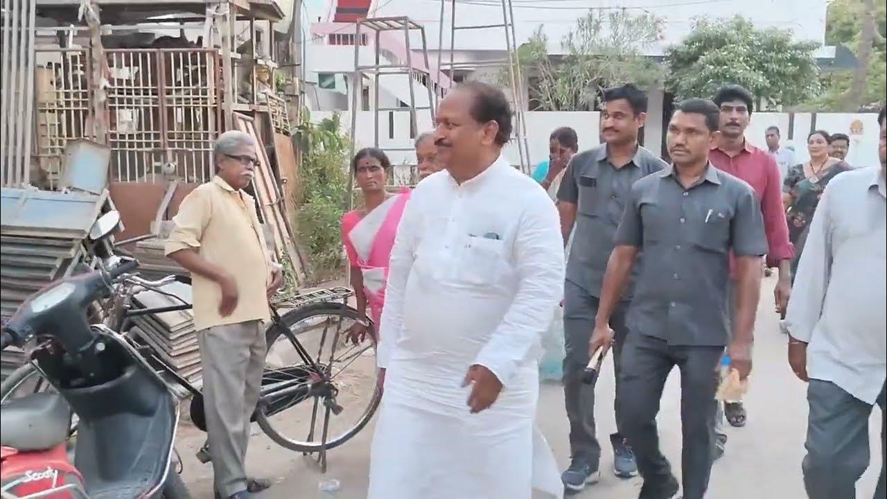 AP Dy.CM Kottu Satyanarayana in Gadapa Gadapaku mana prabhutvam program in Tadepalligudem - YouTube