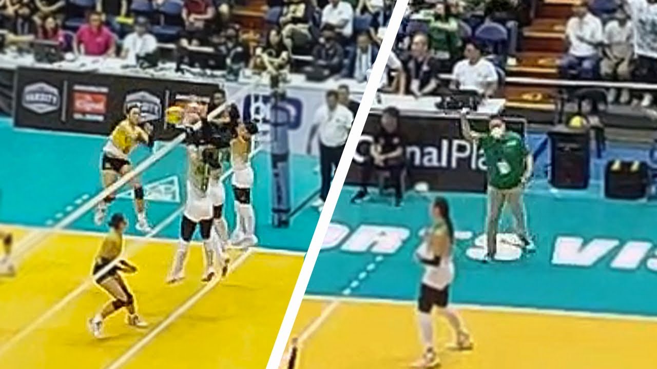 Fifi Sharma MONSTER BLOCK on Eya Laure! | DLSU vs UST SEMIFINALS S85 ...