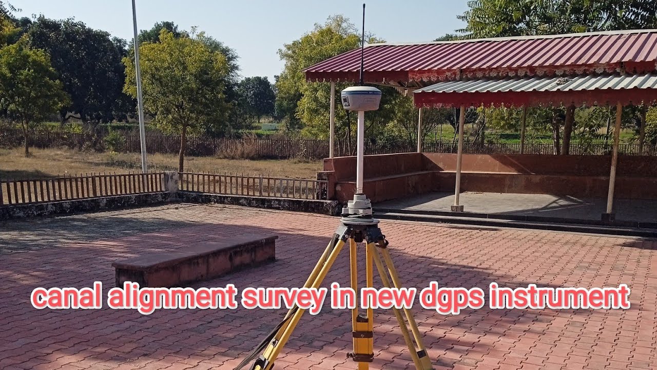 canal alignment survey in new instrument#work and life with R.s - YouTube