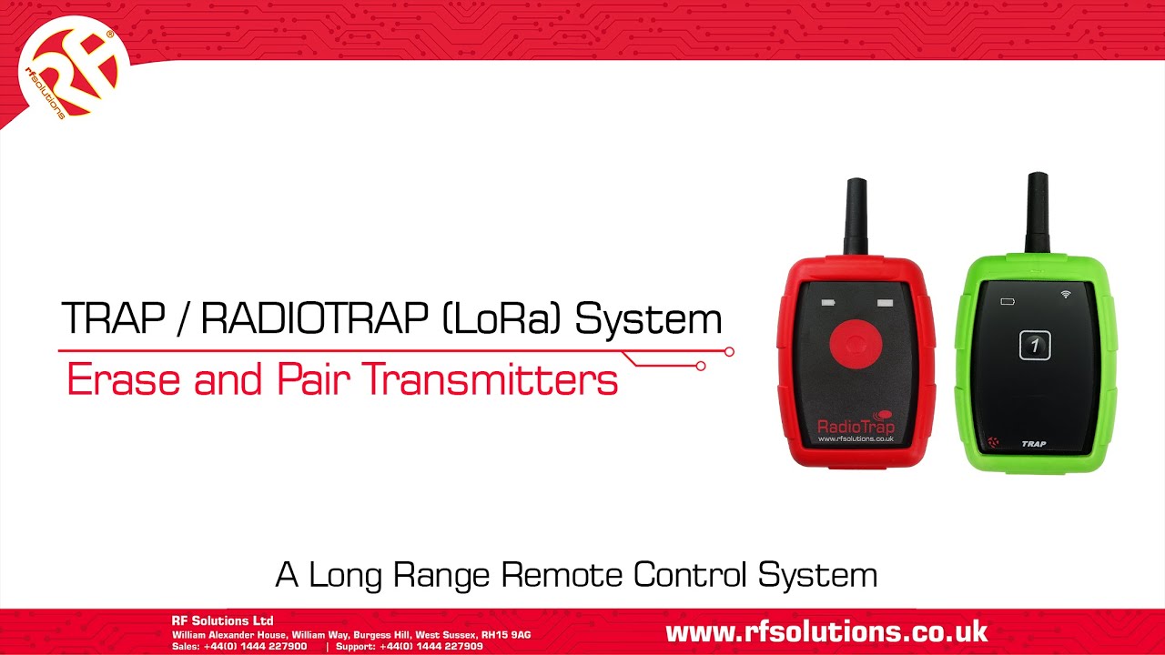 TRAP & RADIOTRAP Remote Controls - Erasing and Pairing Transmitters ...