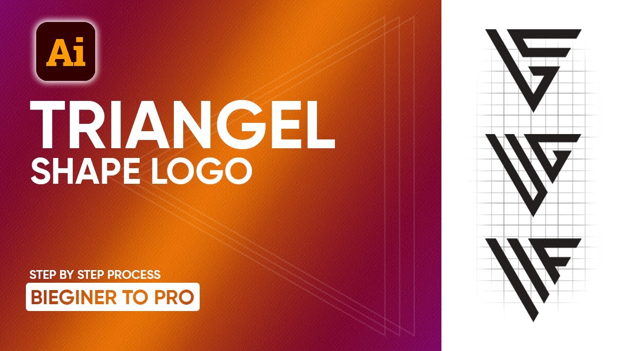 How to draw a design in triangle | Adobe illustrator - YouTube