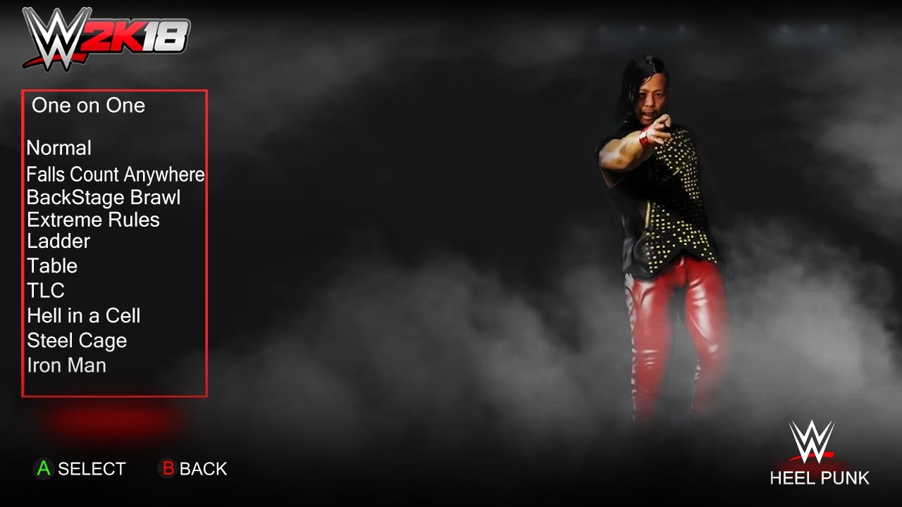 WWE 2K18 - Match Types,Game modes,Main Menu - Concept - PS4/XBOX ONE ...