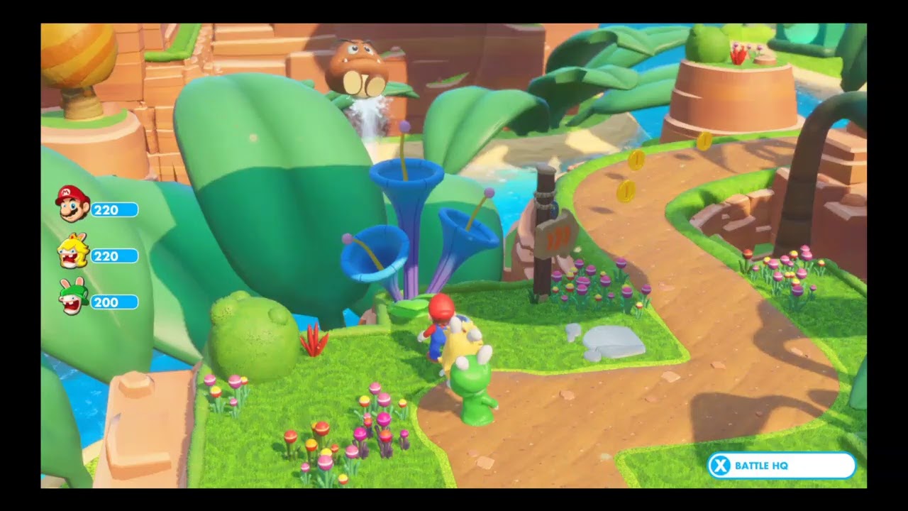 Mario Plus Rabbids Kingdom Battles Part 2 Ancient Gardens - YouTube